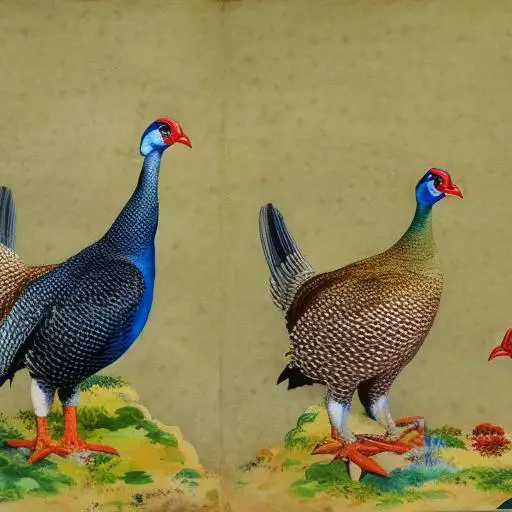 breeding guinea fowl